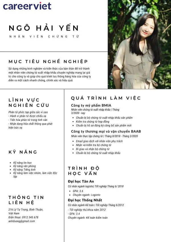 Cách viết mẫu CV logistic hiệu quả, đơn giản đốn tim nhà tuyển dụng | CareerViet.vn